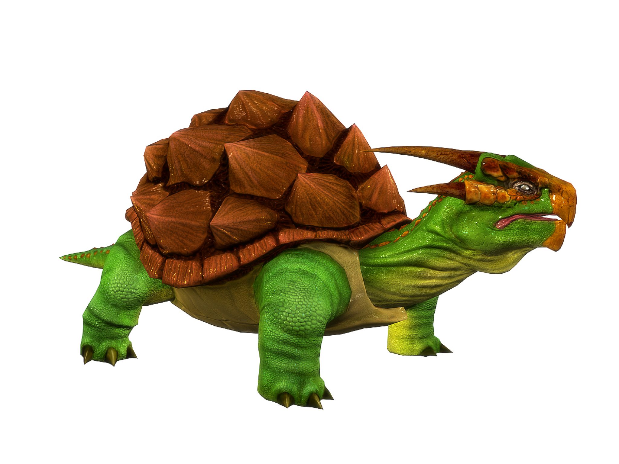 3DRT – Dragon Turtle Low-poly 3D model – Godot Assets Marketplace