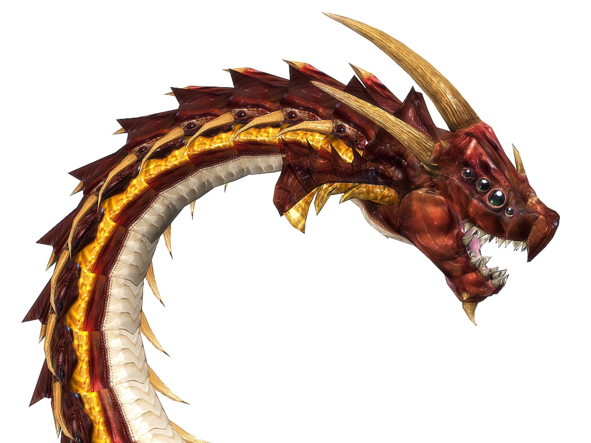 3DRT – Dragon Worm Low-poly 3D model – Godot Assets Marketplace