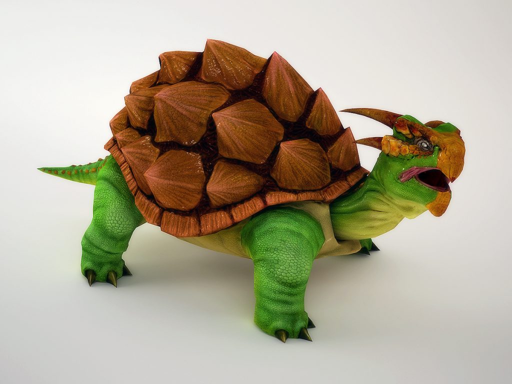 3DRT – Dragon Turtle Low-poly 3D model – Godot Assets Marketplace