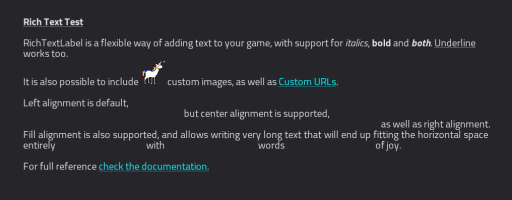 GUI Rich Text/BBcode Demo – Godot Assets Marketplace