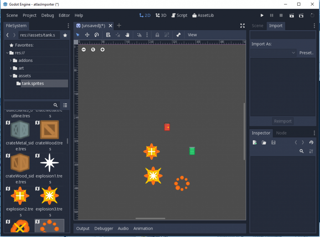 Sprite sheet importer as Atlas Texture (SpriteSheet, AtlasTexture ...