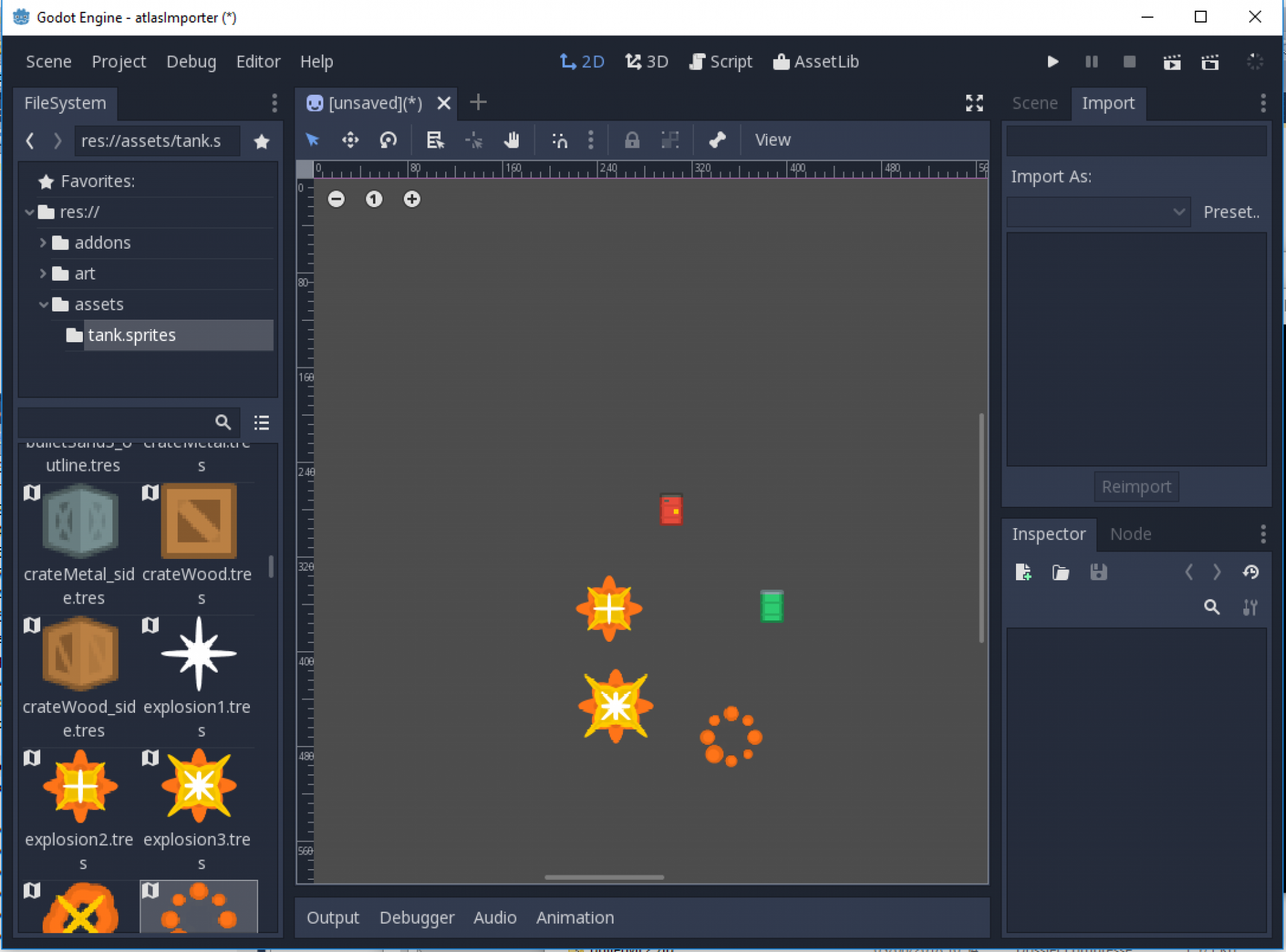 Sprite sheet importer as Atlas Texture (SpriteSheet, AtlasTexture ...