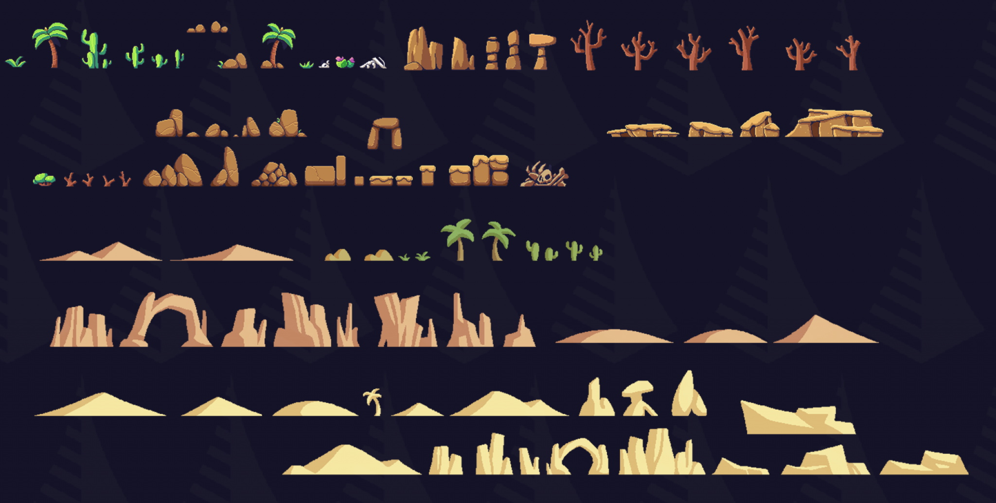 Desert Pixel Art Environment – Godot Assets Marketplace