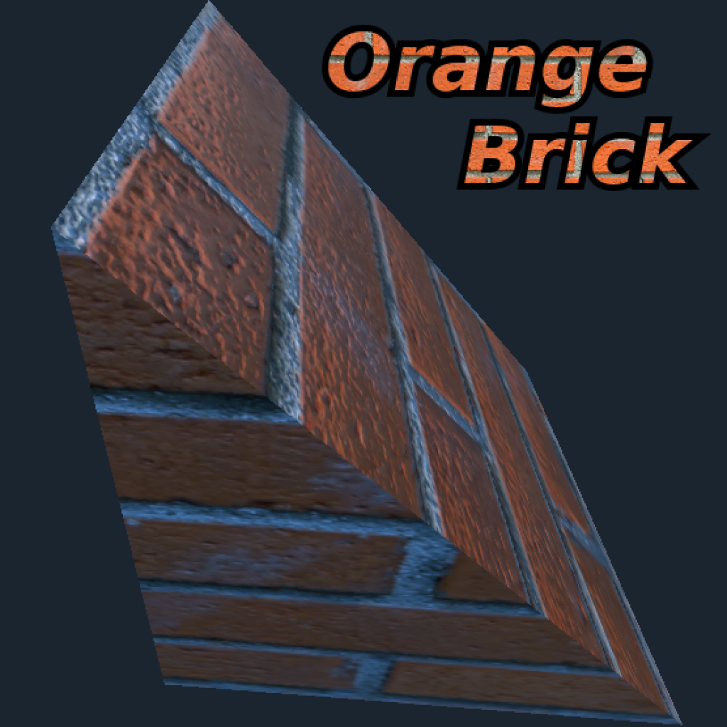 Orange Brick Material – Godot Assets Marketplace