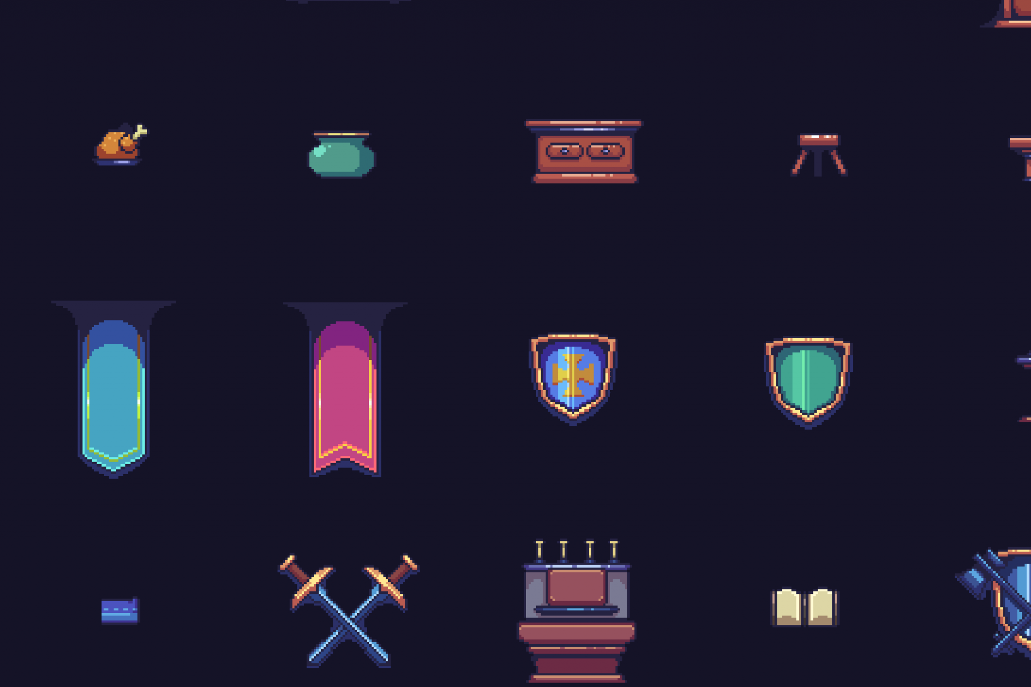 Medieval Pixel Art Props – Godot Assets Marketplace