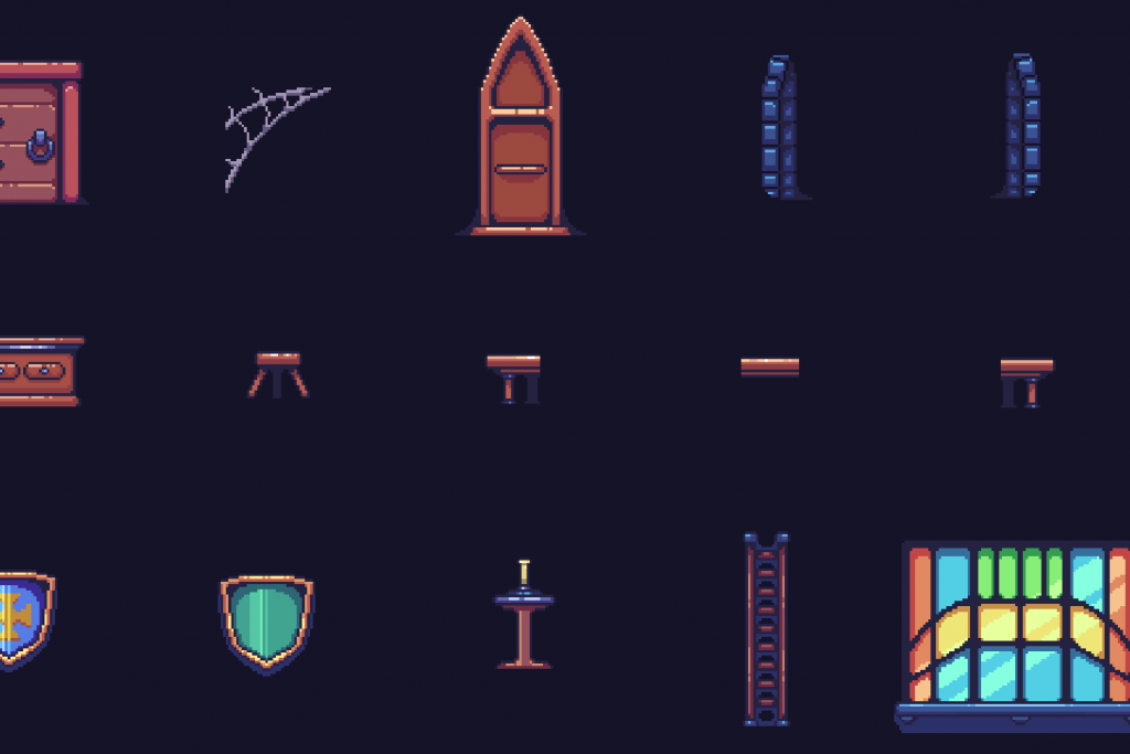 Medieval Pixel Art Props – Godot Assets Marketplace