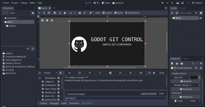 Godot Git Control – Godot Assets Marketplace