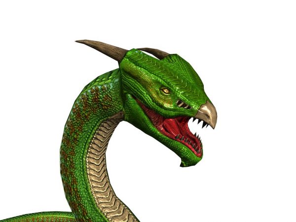 3DRT – Fantasy Snake Low-poly 3D model – Godot Assets Marketplace