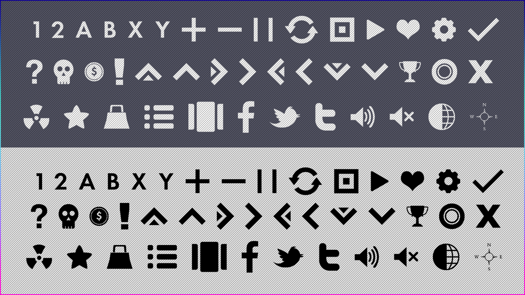 White & Black GUI Icon Pack – Godot Assets Marketplace