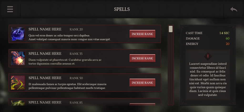 RED VORTEX Fantasy Game Interface GUI – Godot Assets Marketplace