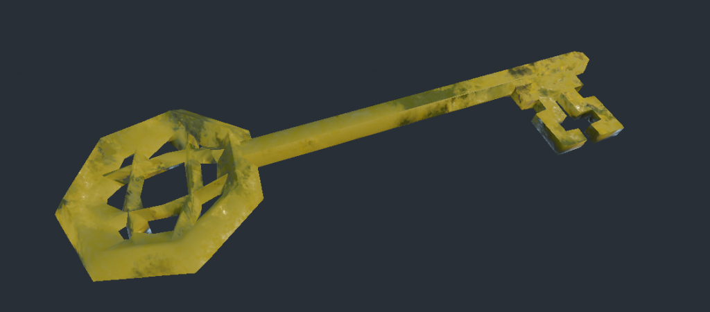 Free Rusty Old Golden Key (OBJ + PNG) – Godot Assets Marketplace