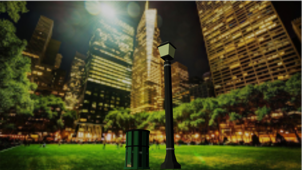 PSX Trash can and LightPost – Godot Assets Marketplace