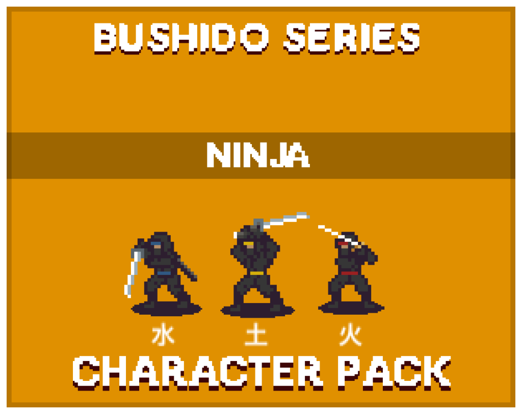 2D Pixel Art 3 Elemental Ninja Platformer – Godot Assets Marketplace