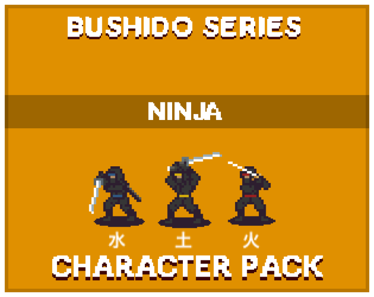 2D Pixel Art 3 Elemental Ninja Platformer – Godot Assets Marketplace